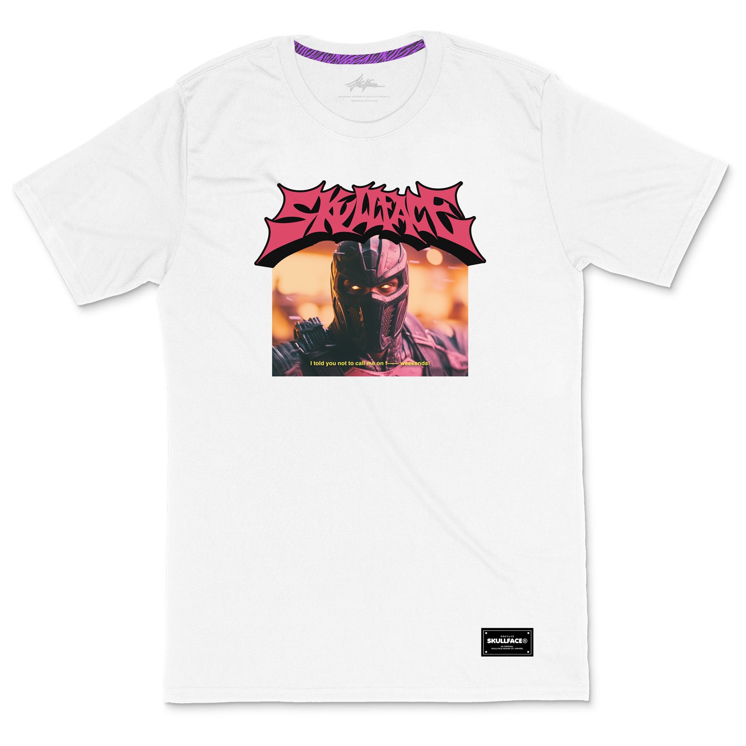 WEEKENDER TEE (WHITE) – SKULLFACE DESIGN CO.